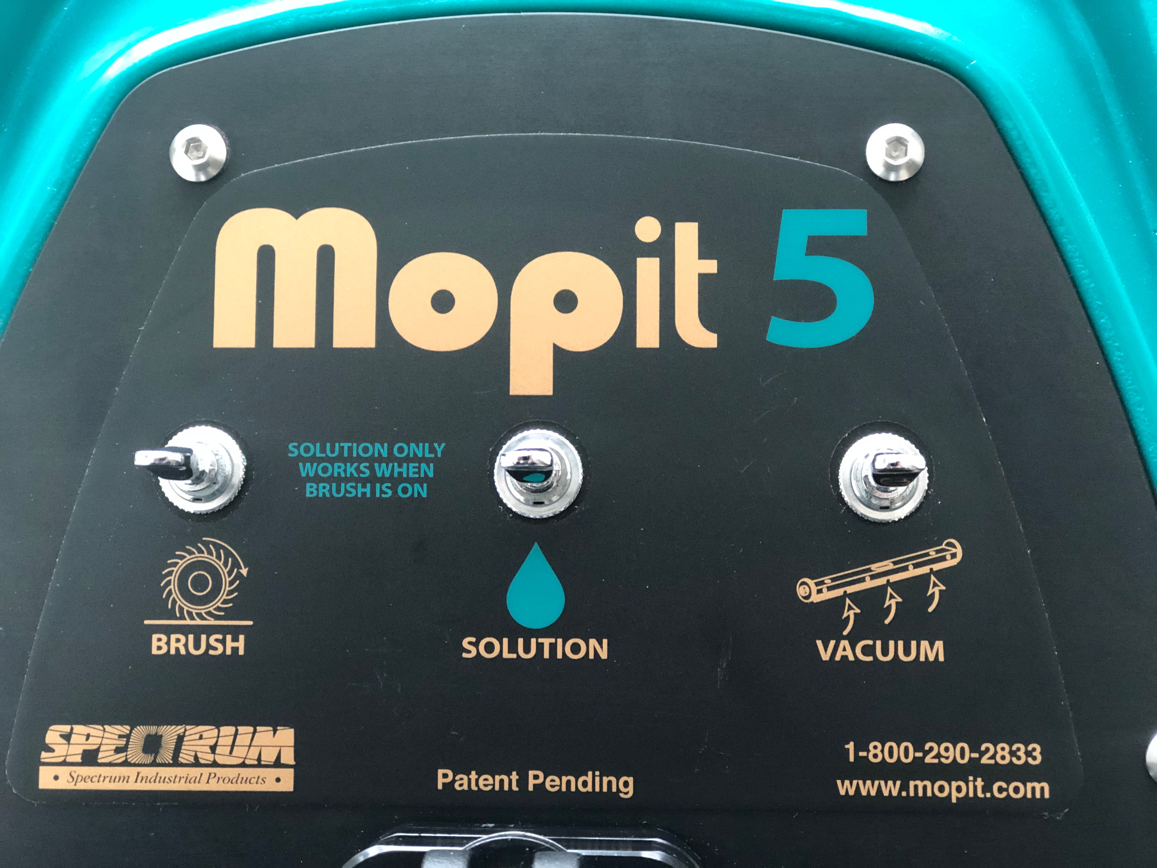 Mopit 5 Cordless 15" Walk Behind Floor Scrubber (Refurbished) | Mopit
